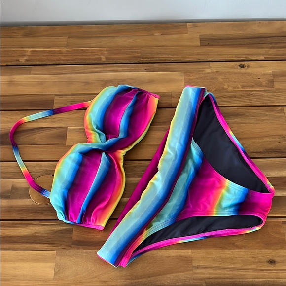 Victoria's Secret | Swim | Victorias Secret Rainbow Bikini Set | Poshmark